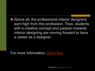 The prospects of an interior designer | PPTX