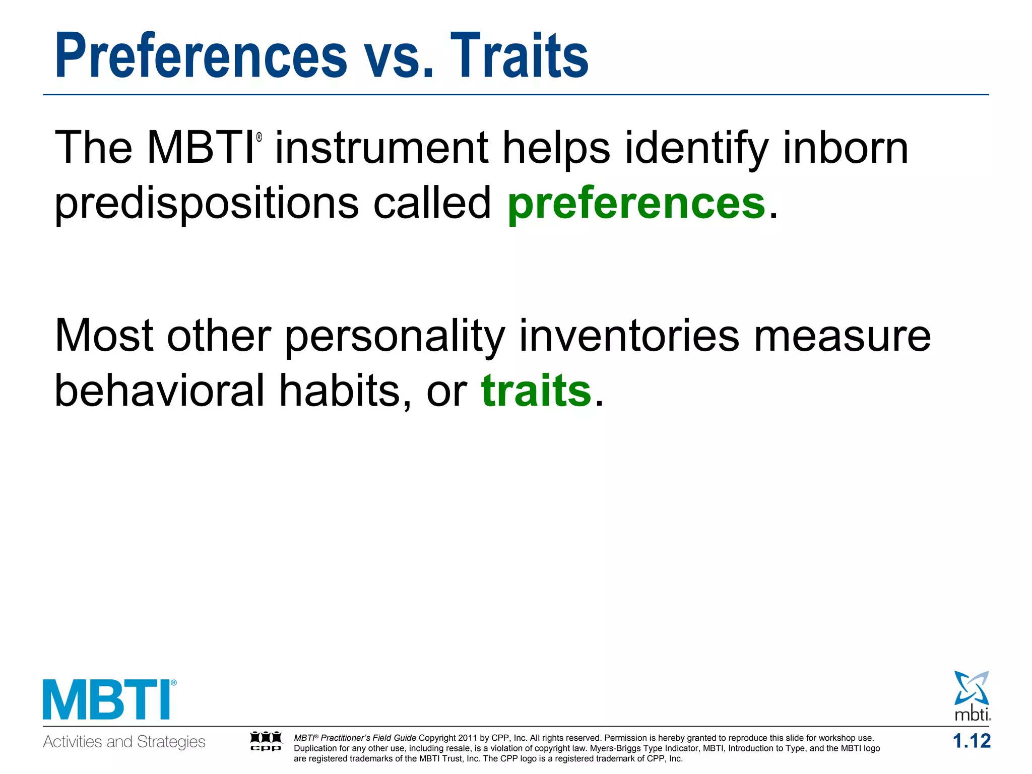 MBTI Type Presentation--Introduction | PPT