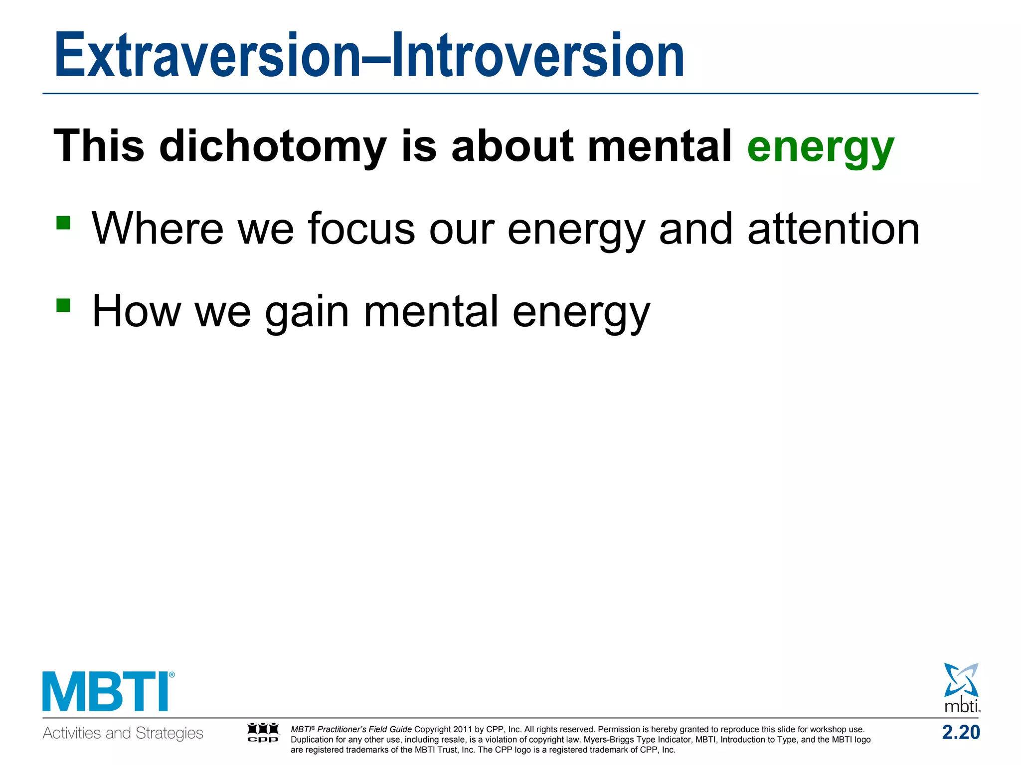 MBTI Type Presentation--Introduction | PPT