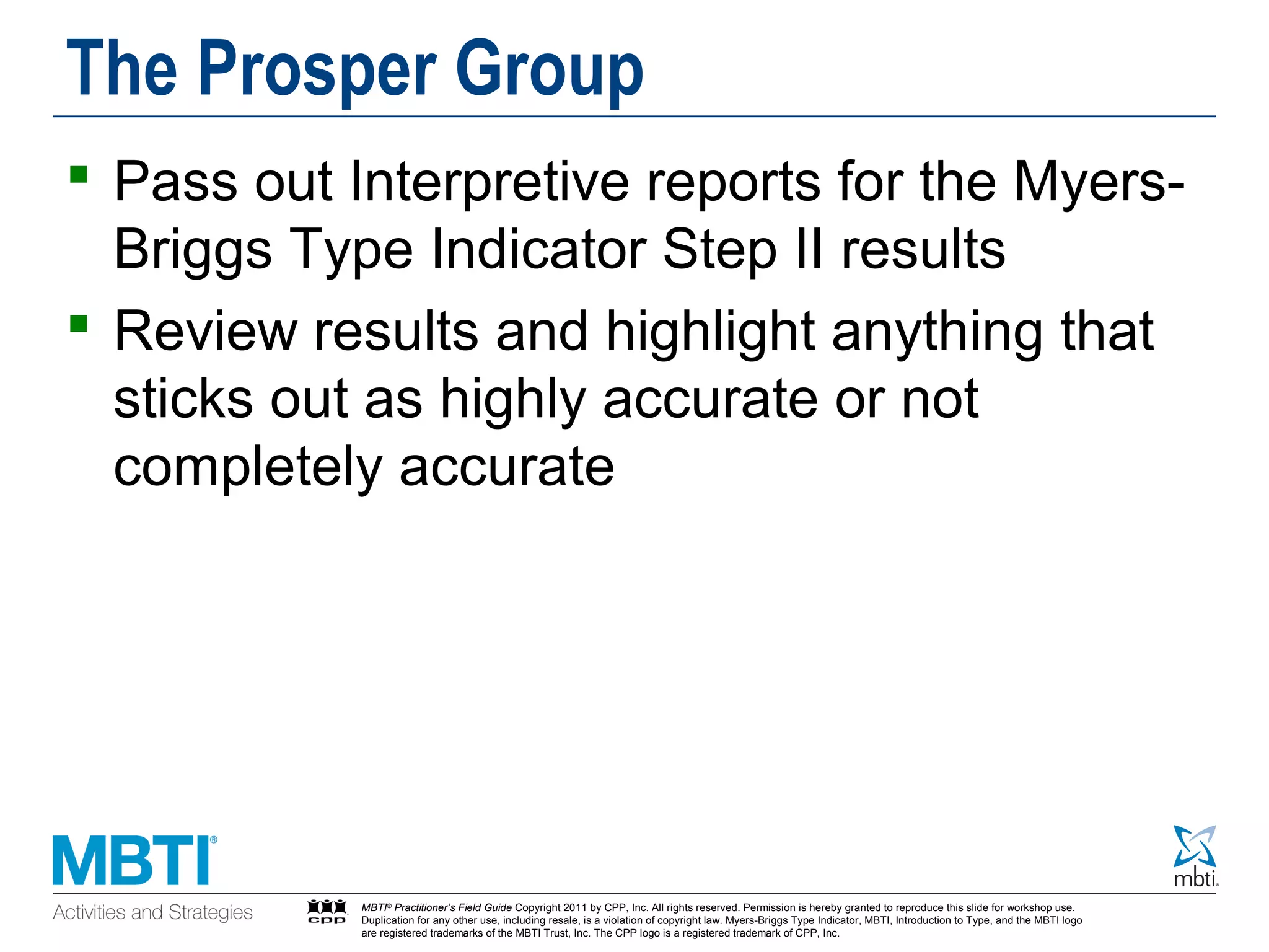 MBTI Type Presentation--Introduction | PPT