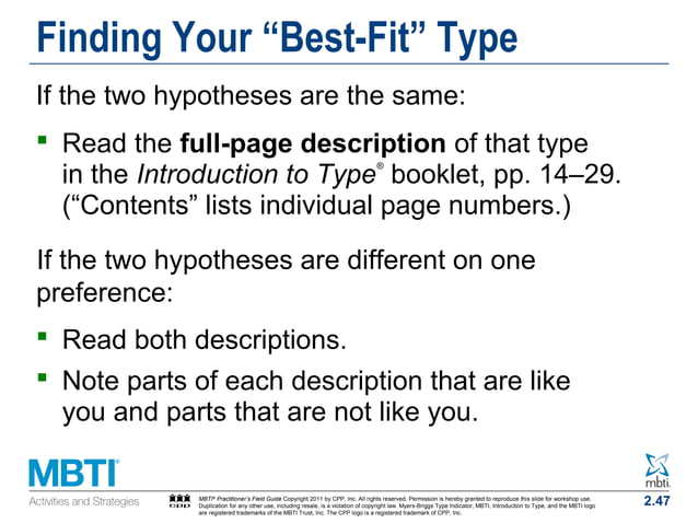 MBTI Type Presentation--Introduction | PPT | Resume Writing and Advice ...