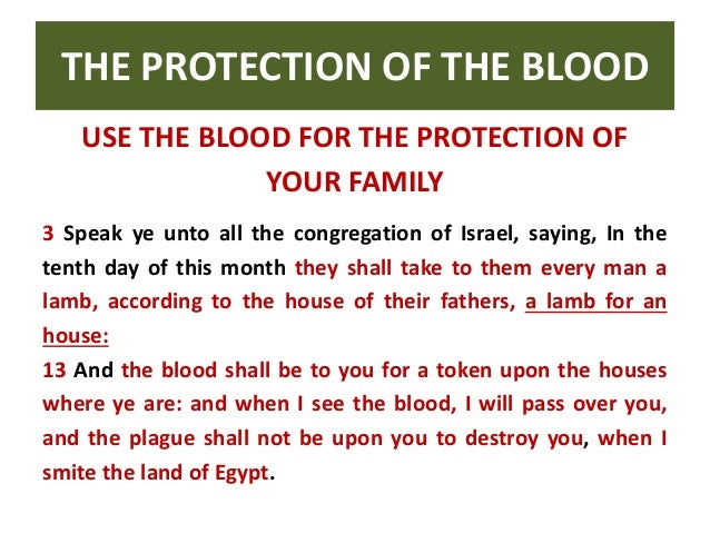 The protection of the blood