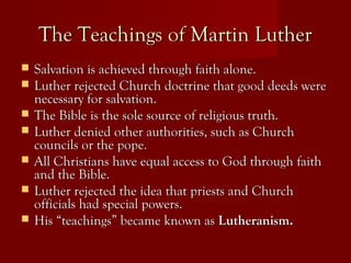 The protestant reformation | PPT