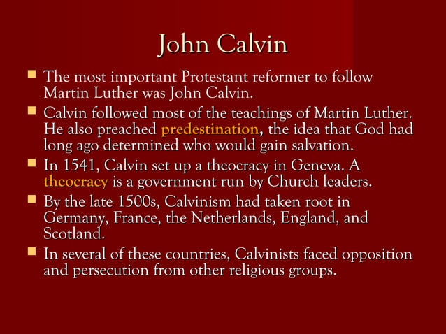 The protestant reformation | PPT