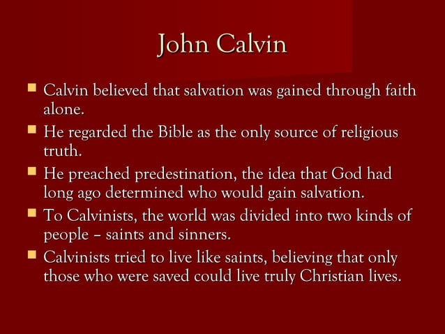 The protestant reformation | PPT