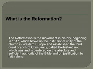 -The protestant reformation- ernesto b. villafuerte,jr | PPTX