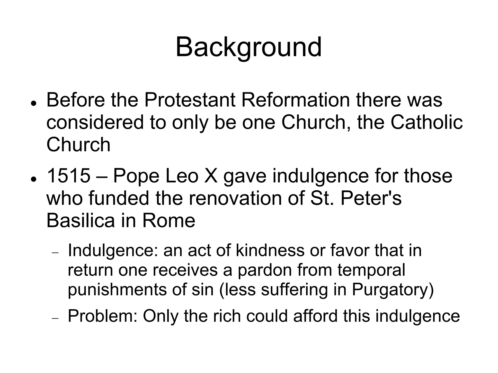 The protestant reformation powerpoint | PPT