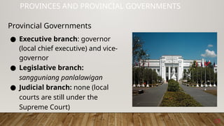 THE PROVINCIAL GOVERNMENT.ppg 12 pptx | PPTX