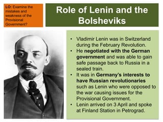 The Provisional Government | PPTX