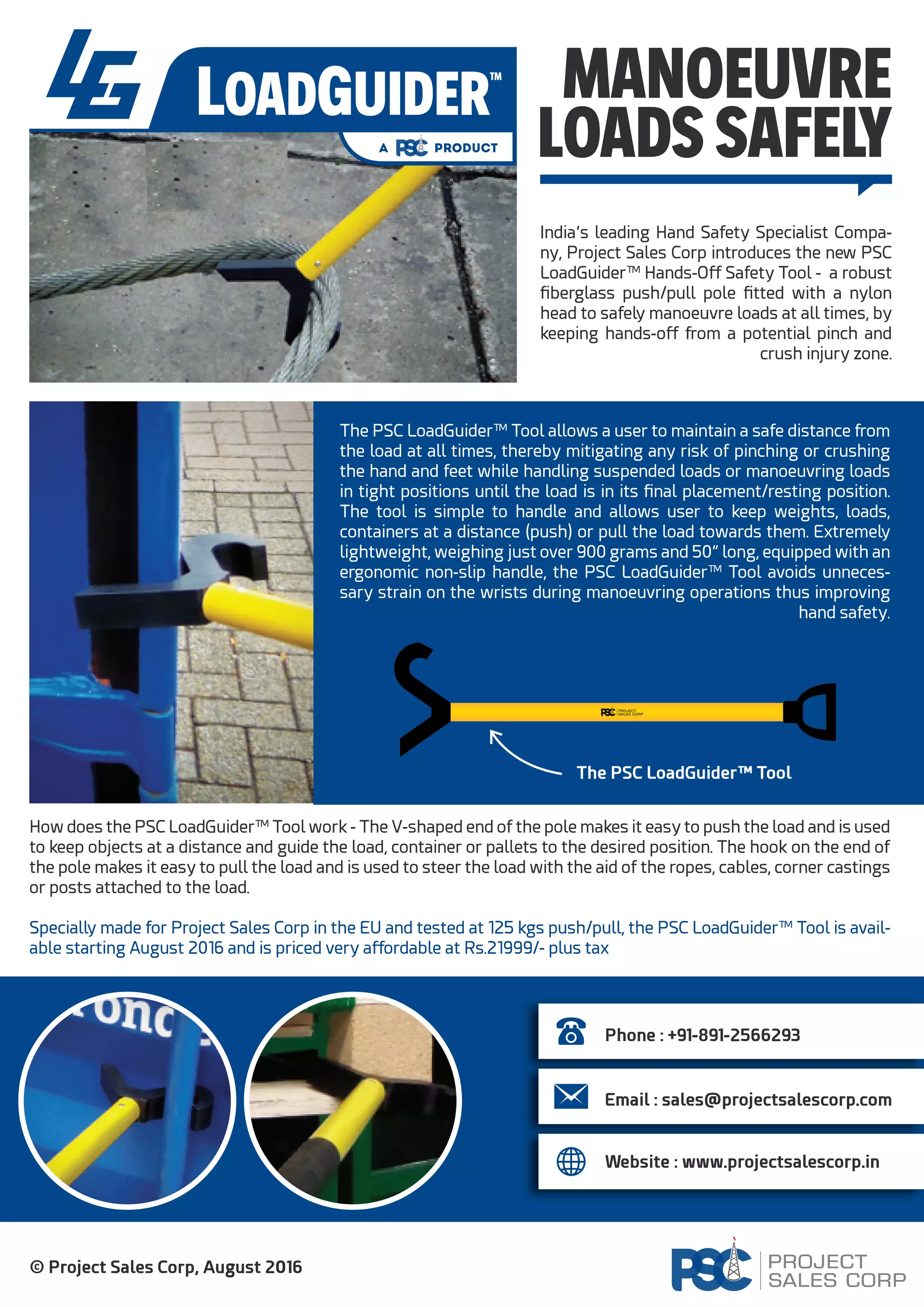 The PSC LoadGuider Push/Pull Hand Safety Tool, 2016 | PDF