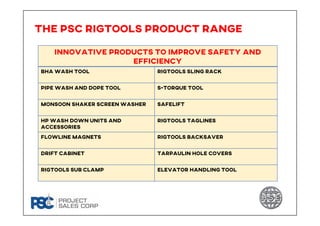 PSC Rigtools Range | PPT