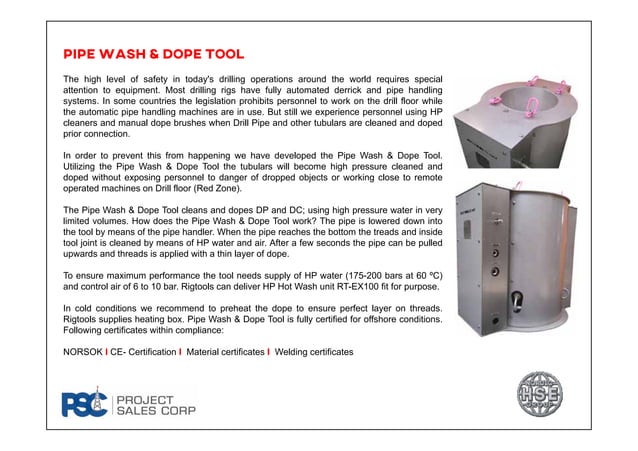 PSC Rigtools Range | PPT