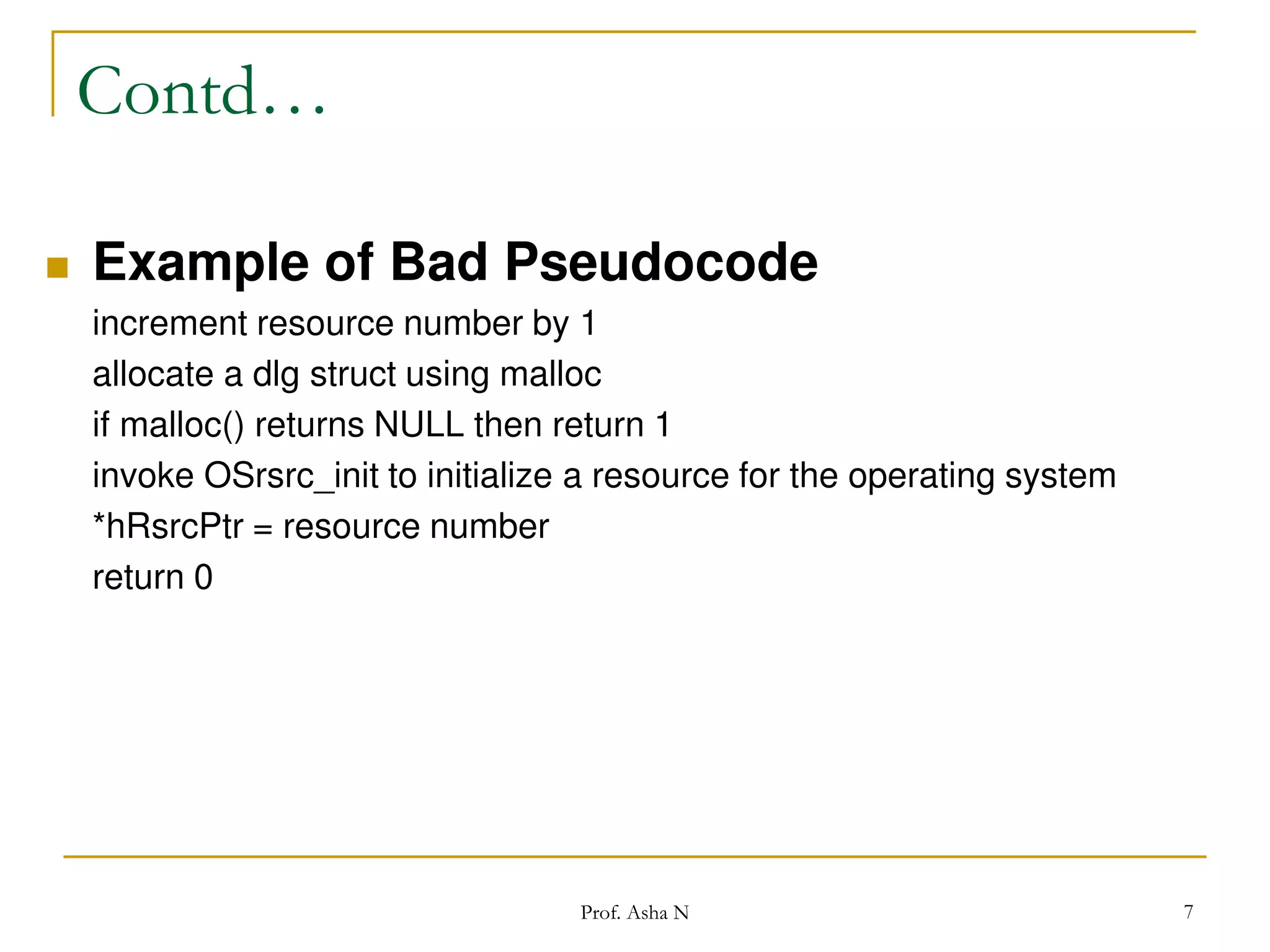 The pseudocode | PDF