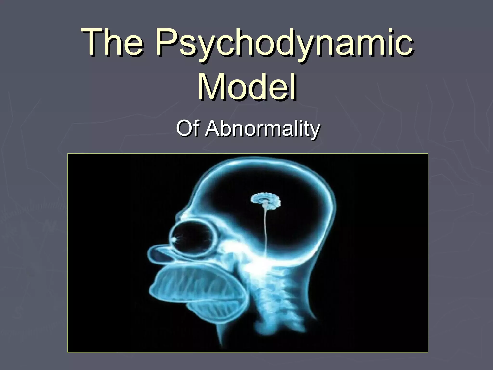 The Psychodynamic Model - An Introduction to Freud | PPT