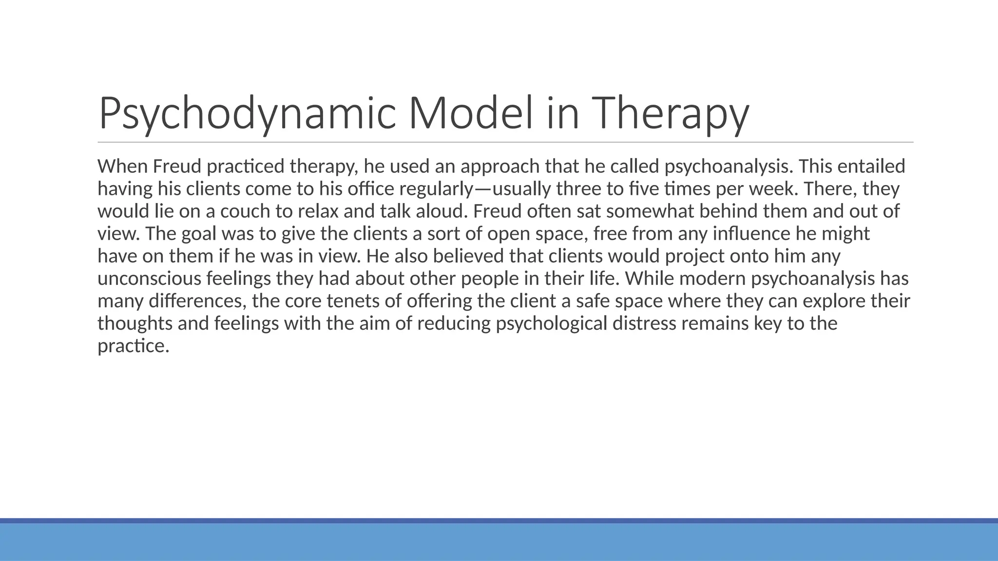 The Psychodynamic Model lecture no 4 pptx. | PPT