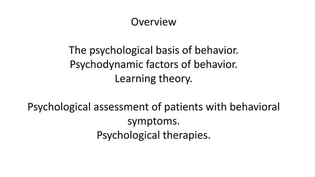 The psychological basis of behavior. Psychodynamic factors of (3).pptx