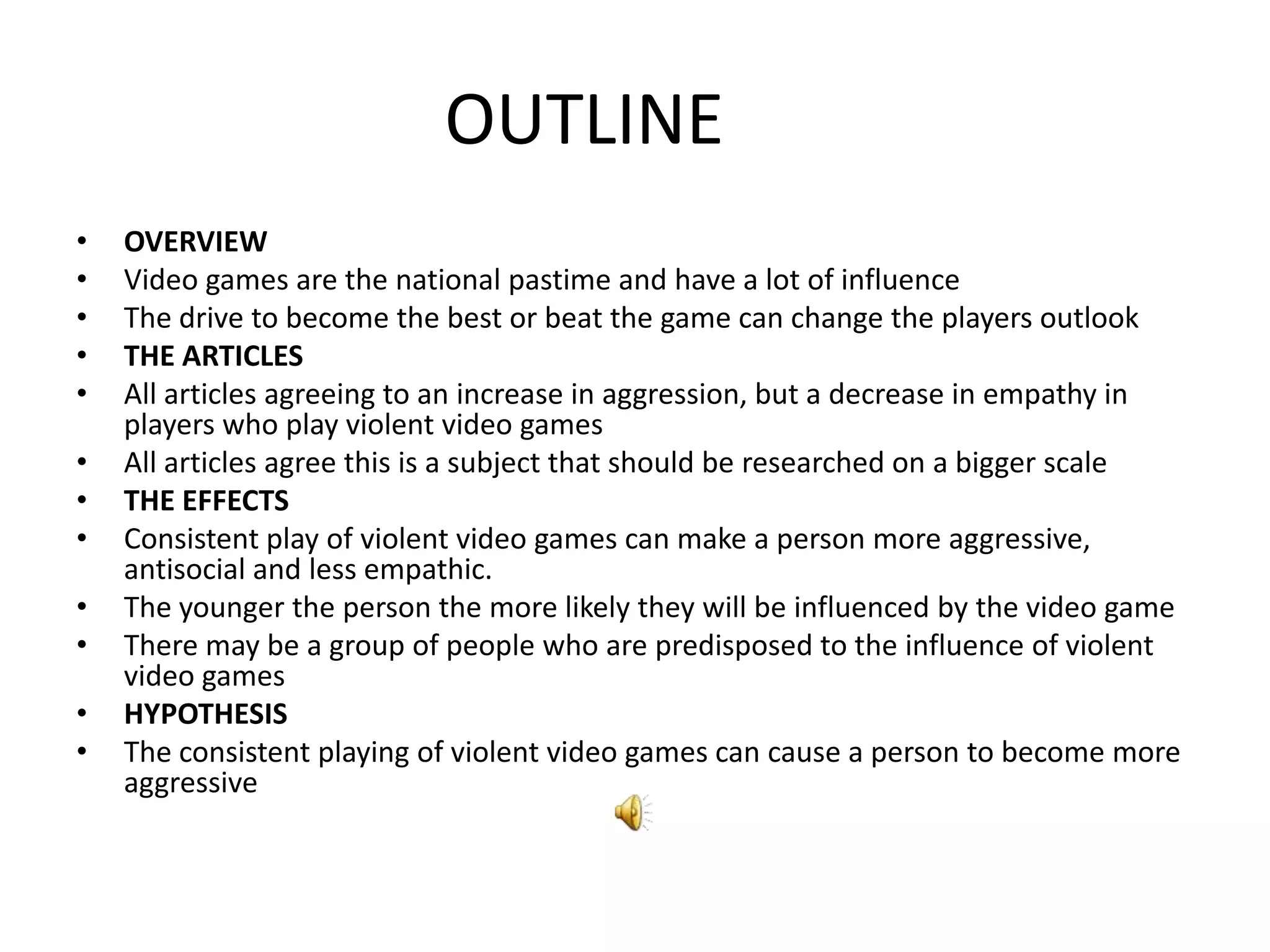 The Psychological Effects Of Violent Video Games Slide Show | PPTX