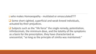 The psychological point of view - the genius of Homoeopathy | PPTX