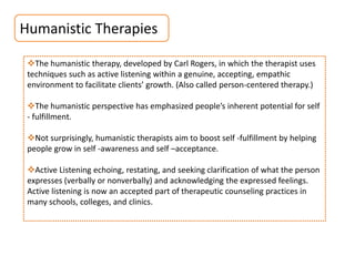 The psychological therapies | PPTX