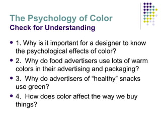 The Psychology Of Color | PPT
