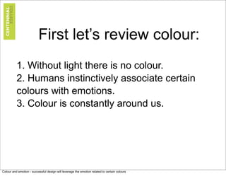 The psychology of colour. Understanding the application of colour in ...