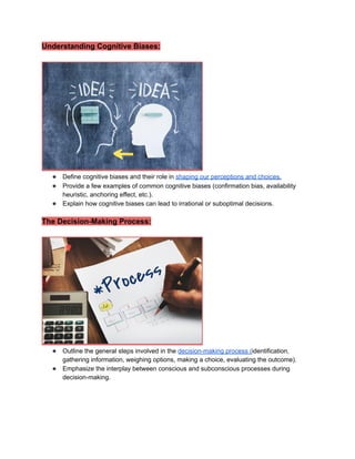 “The Psychology of Decision-Making Navigating Cognitive Biases and ...