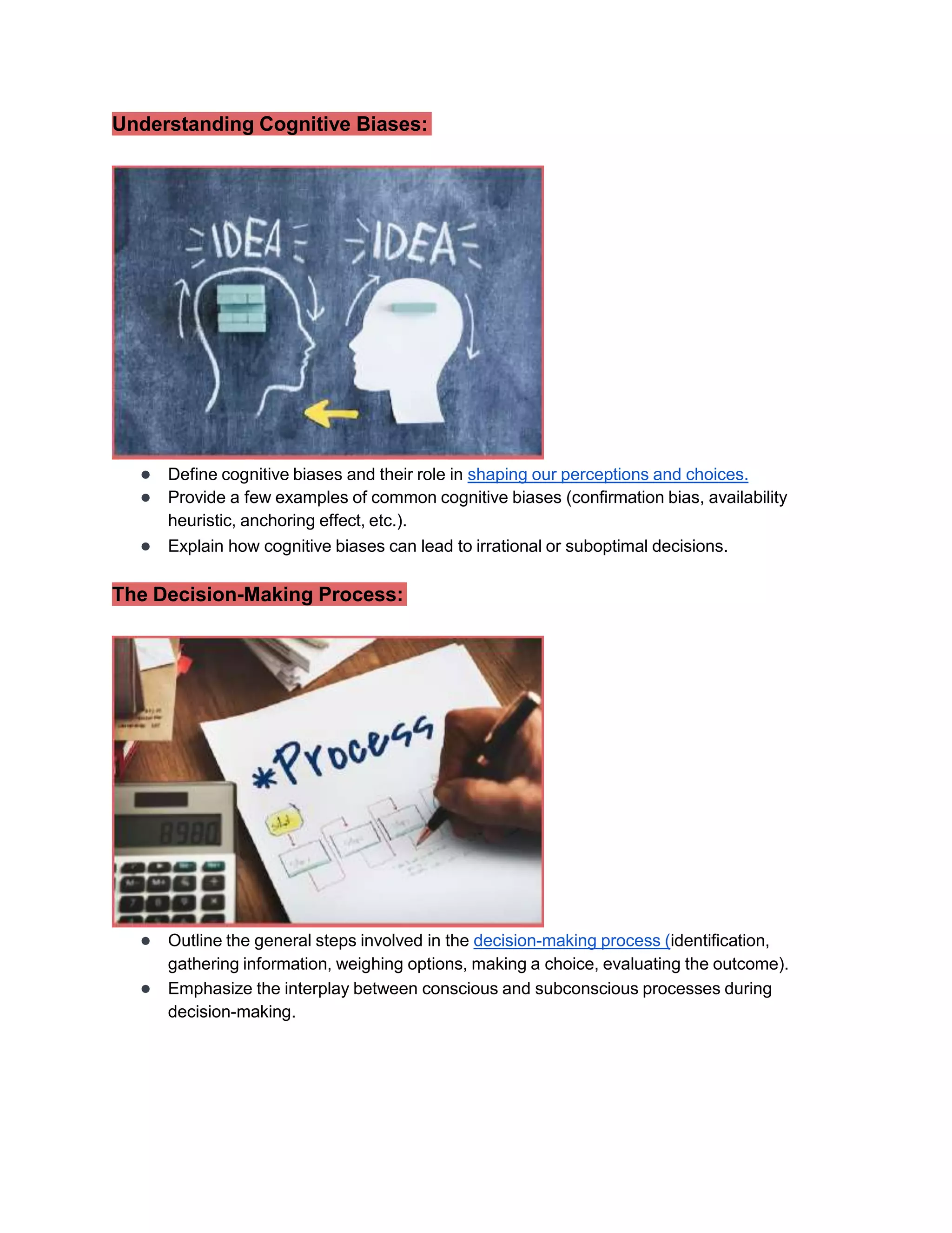 “The Psychology of Decision-Making Navigating Cognitive Biases and ...