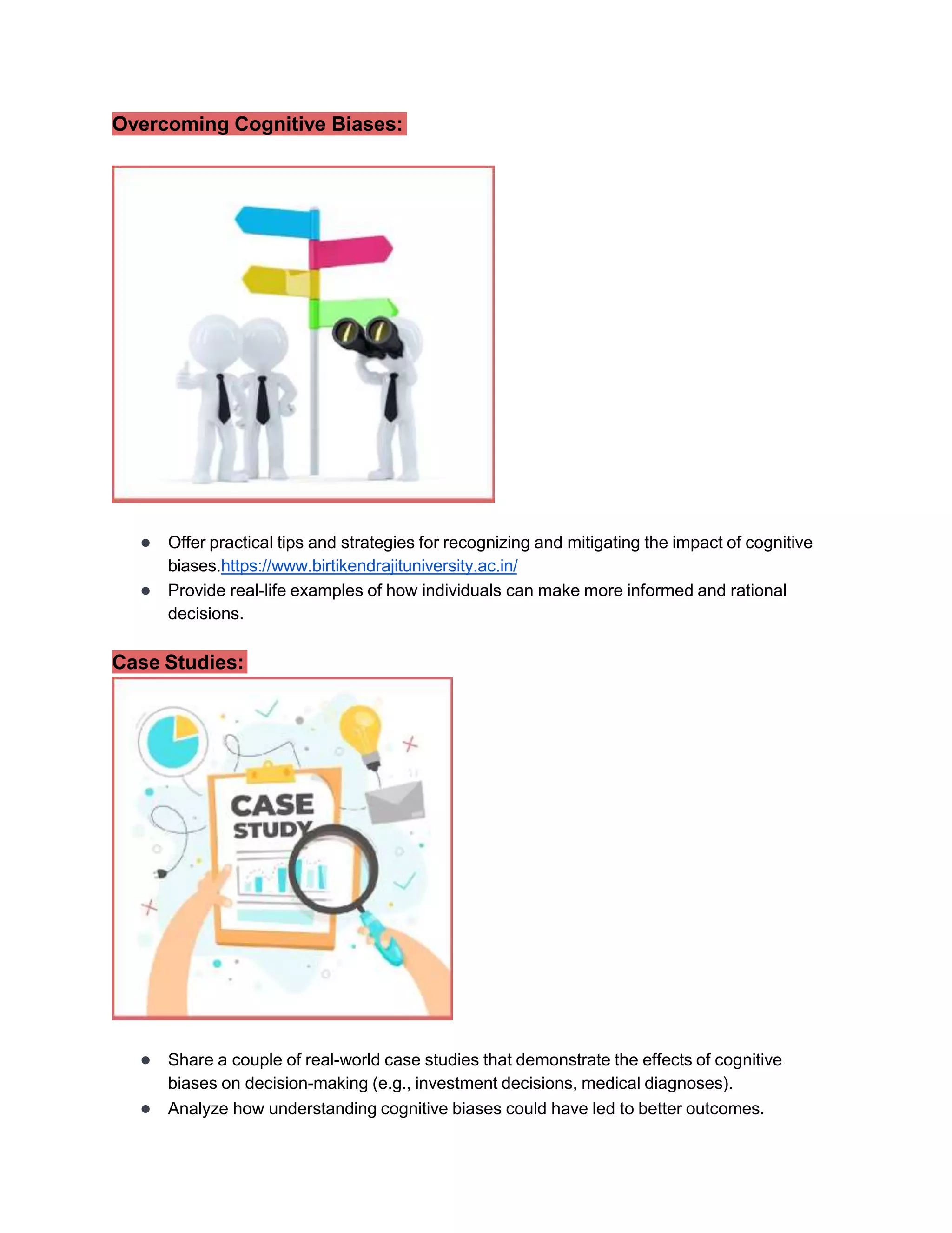 “The Psychology of Decision-Making Navigating Cognitive Biases and ...