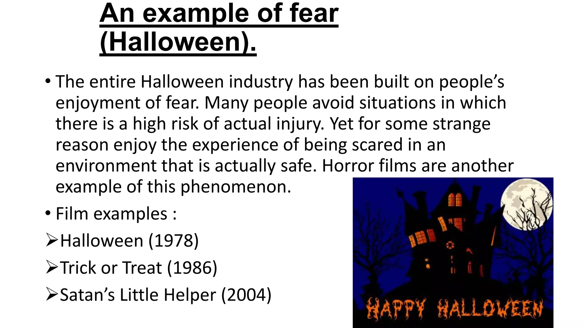 The psychology of fear | PPTX