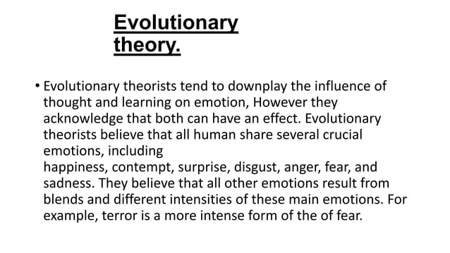 The psychology of fear | PPTX | Biological Sciences | Science
