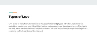 The Psychology of Love - Understanding Connection and Emotion | PDF