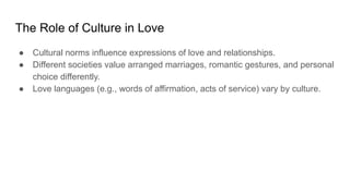 The Psychology of Love Understanding Human Connections | PDF
