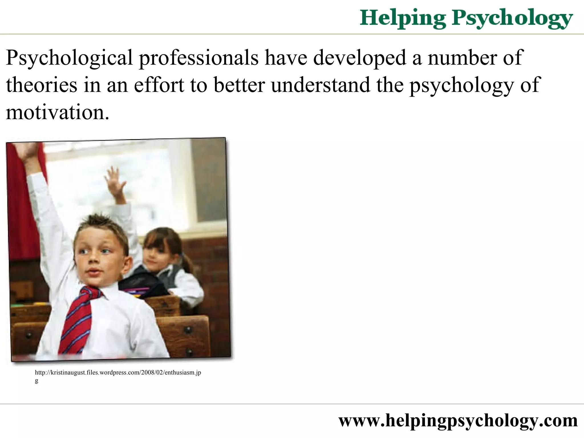 The Psychology of Motivation | PPT