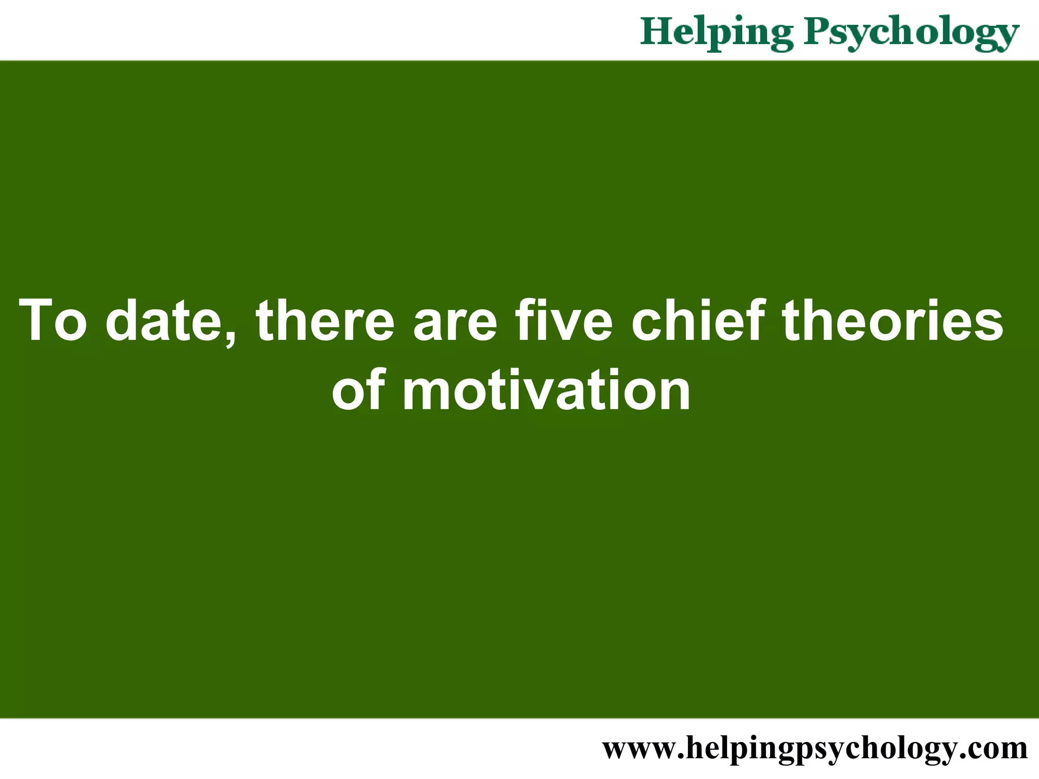 The Psychology of Motivation | PPT