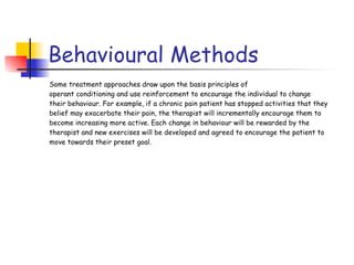 THE PSYCHOLOGY OF PAIN.pptx Health Psychology class for the ...