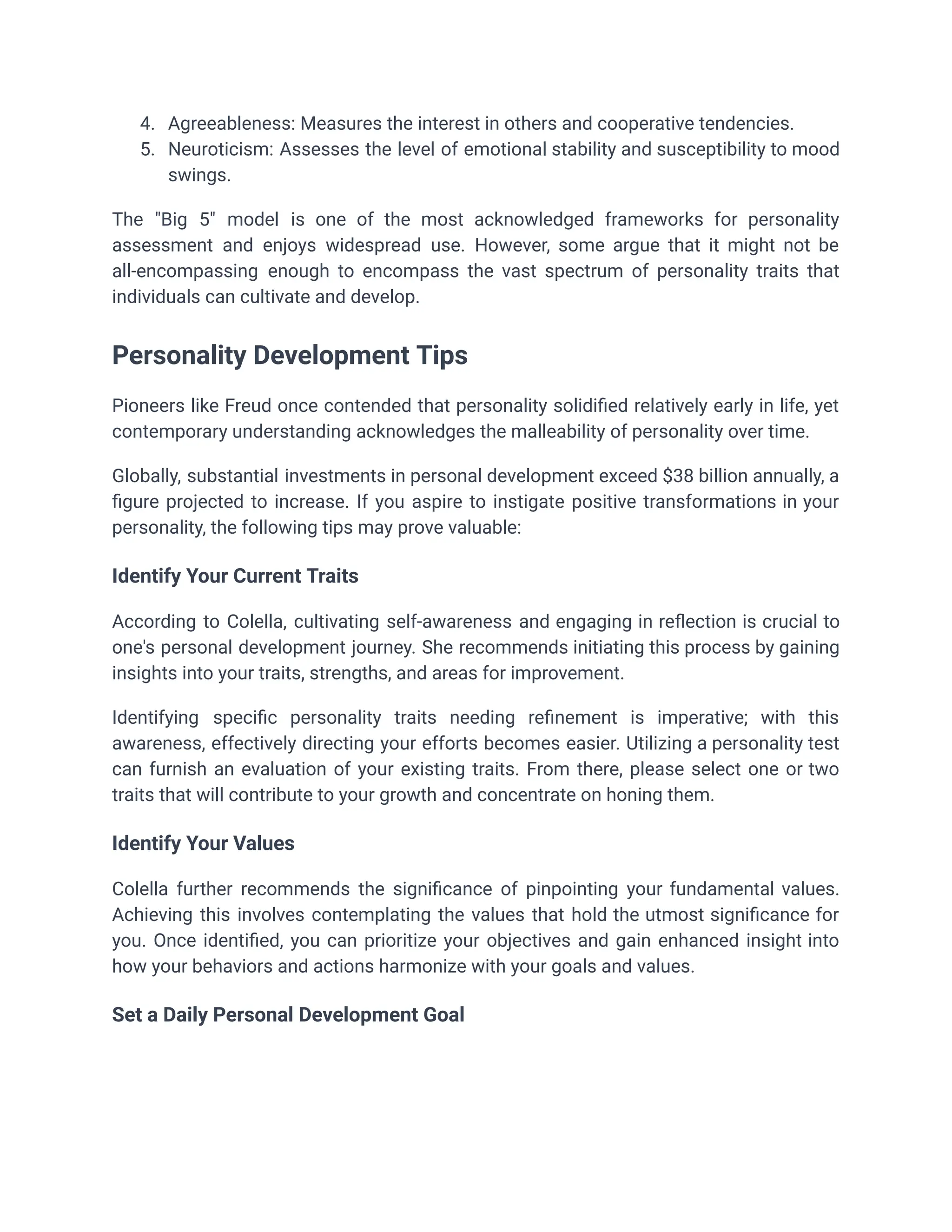 Personality Development: How Does Personality Form? | PDF