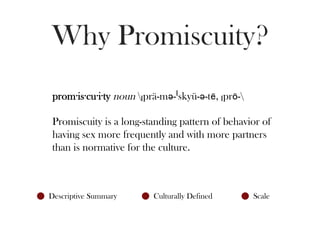 The Psychology of Promiscuity | PPT