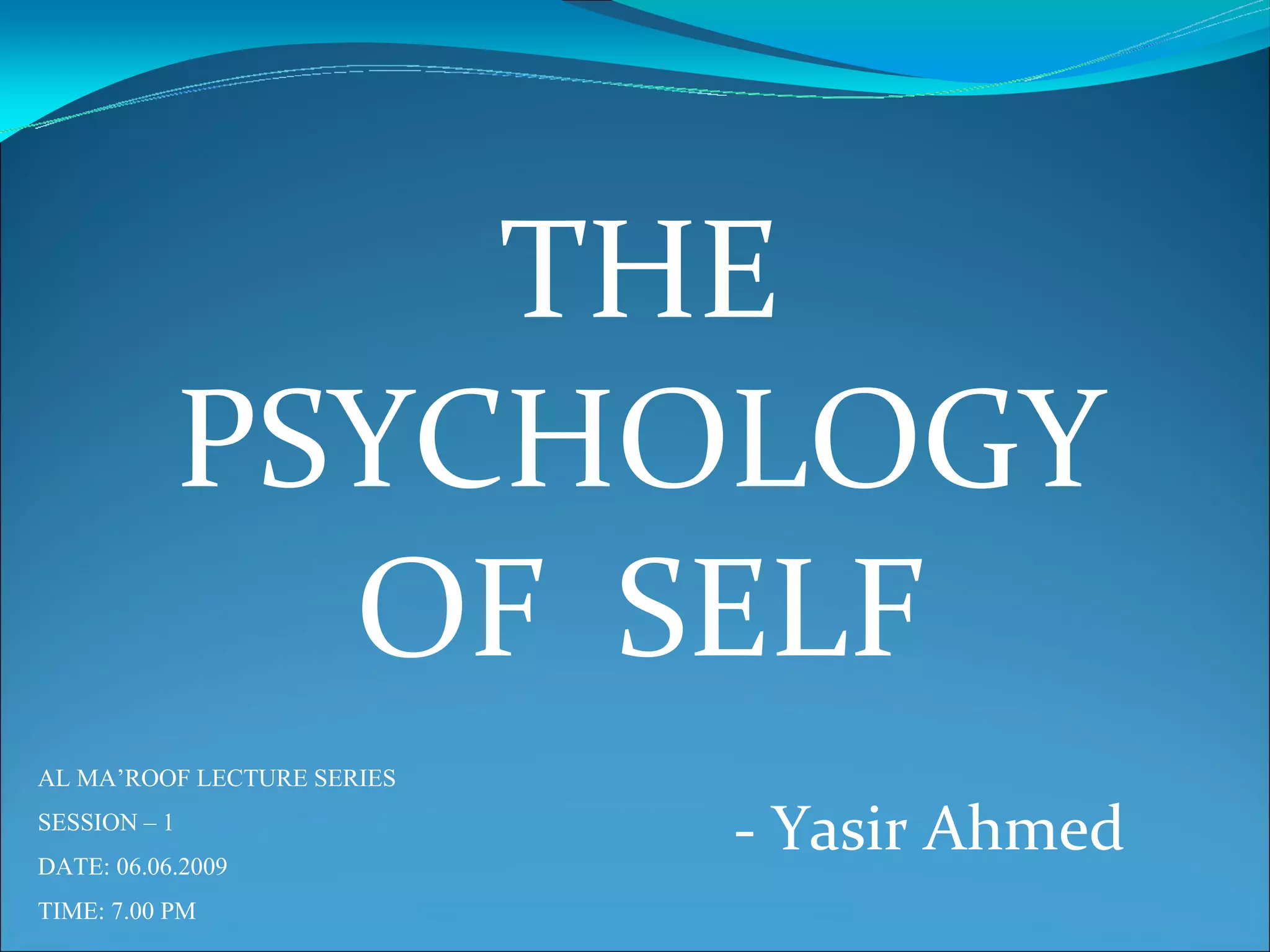 The Psychology Of Self | PDF