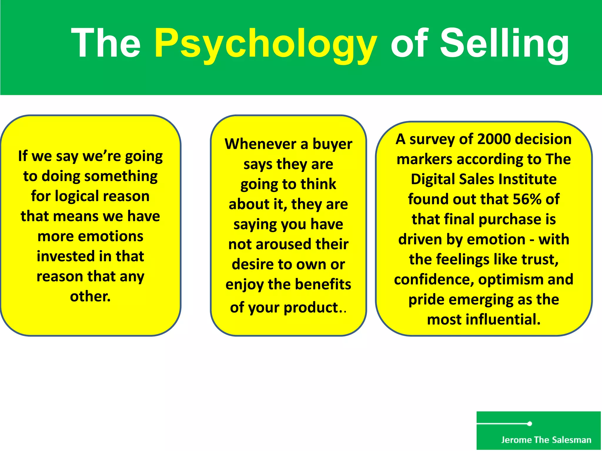 The Psychology of Selling | PPT
