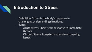 The Psychology of Stress - Insights into the Psychology of Stress | PDF