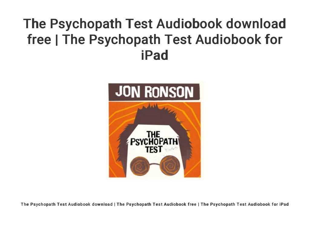 The psychopath test about - merchantjes