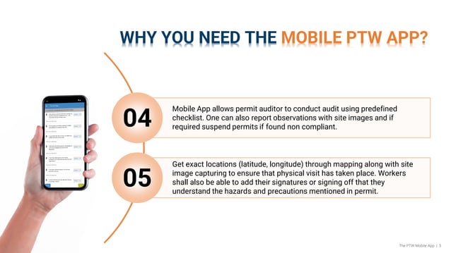 The PTW(Permit to work) Mobile App- TECH EHS Solution | PDF | Computer ...