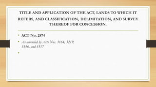 The public domain classification of natural resources | PPTX