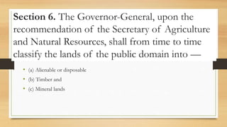 The public domain classification of natural resources | PPTX