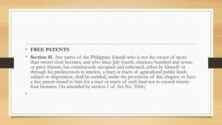 The public domain classification of natural resources | PPTX