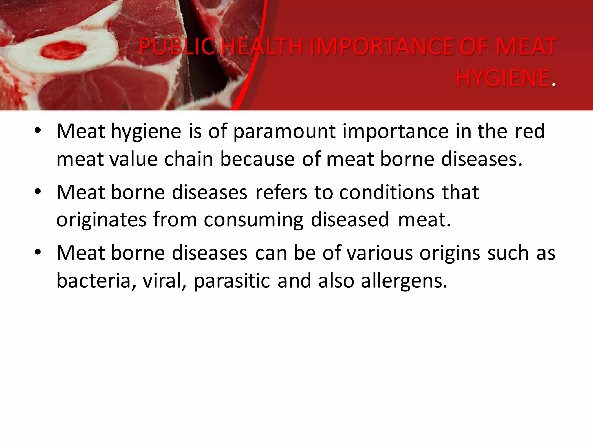 The public health importance of improving the red meat value chain | PPT