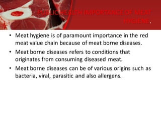 The public health importance of improving the red meat value chain | PPT