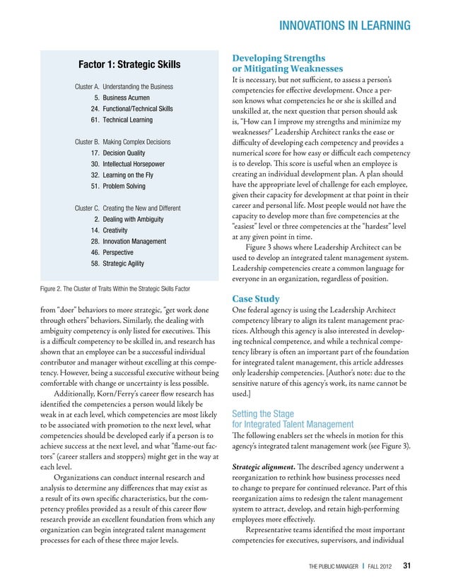 Use a Competency Library to Build An Integrated Talent Management System | PDF | Resume Writing ...