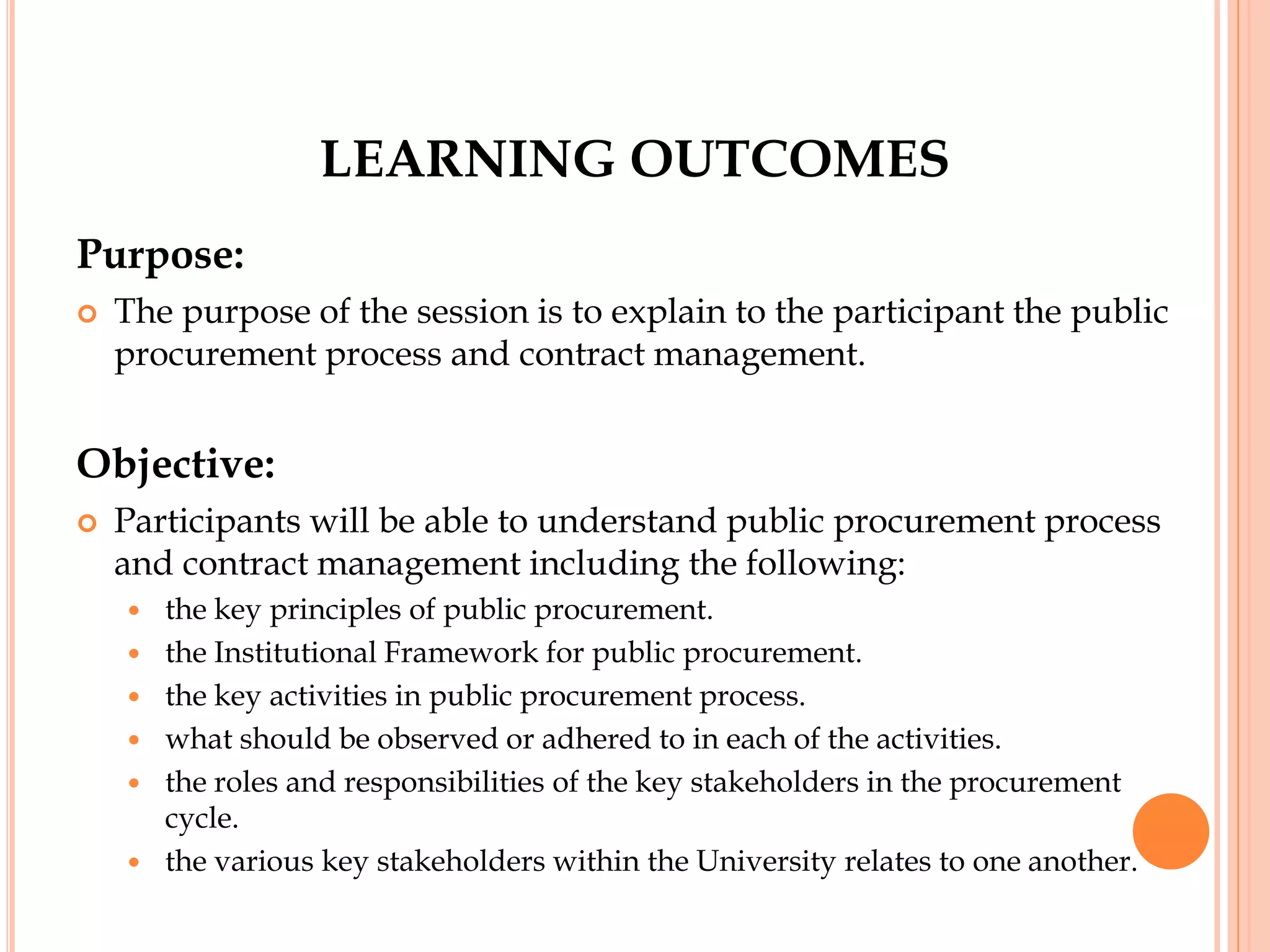 The Public Procurement process and Contract Management.ppt