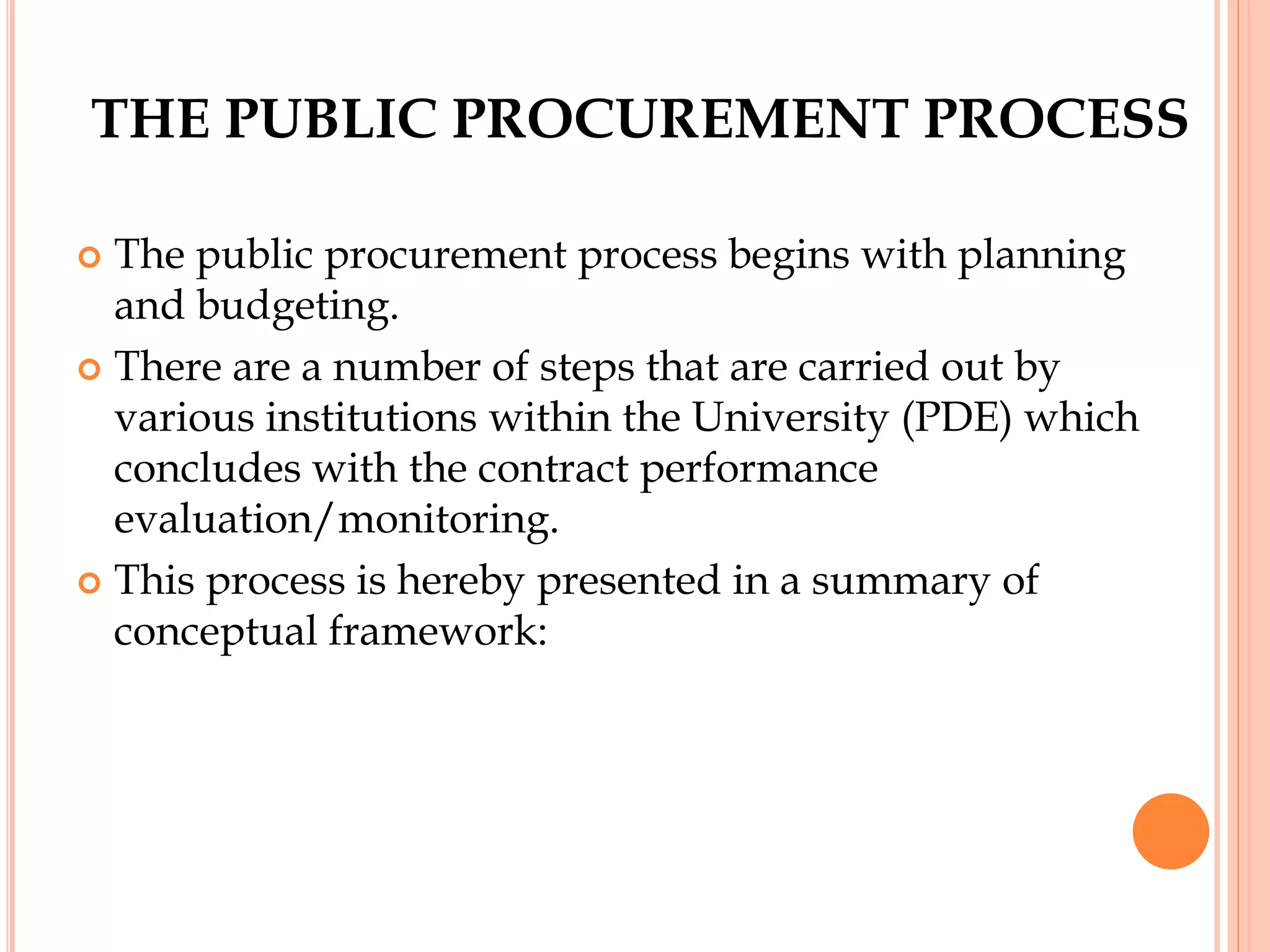 The Public Procurement process and Contract Management.ppt